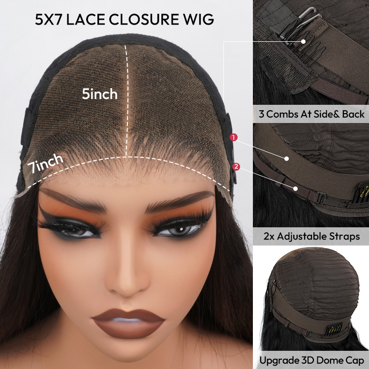 Chic Layered Cut Customized Wave Wig 250% Density Flowing Hair Ready to ...