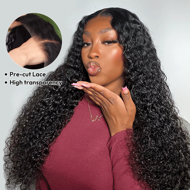 Glueless Ready And Go Wigs Deep Wave Invisible Lace Wig -West Kiss Hair