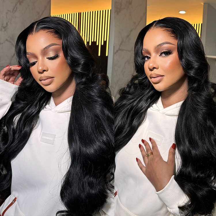 Flawless Widow's Peak Hairline Body Wave Wig 13x6 PartingMax HD Lace ...