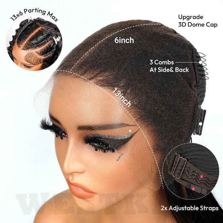 Pre-Braided Stylist Wig Loose Deep Human Hair Wig 13X6 Pre-Kontless LY ...