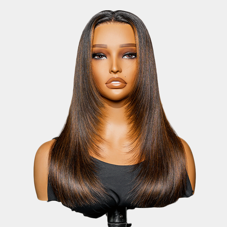 Layer Cut Highlight Customized Color Super Invisible LY Lace Front ...
