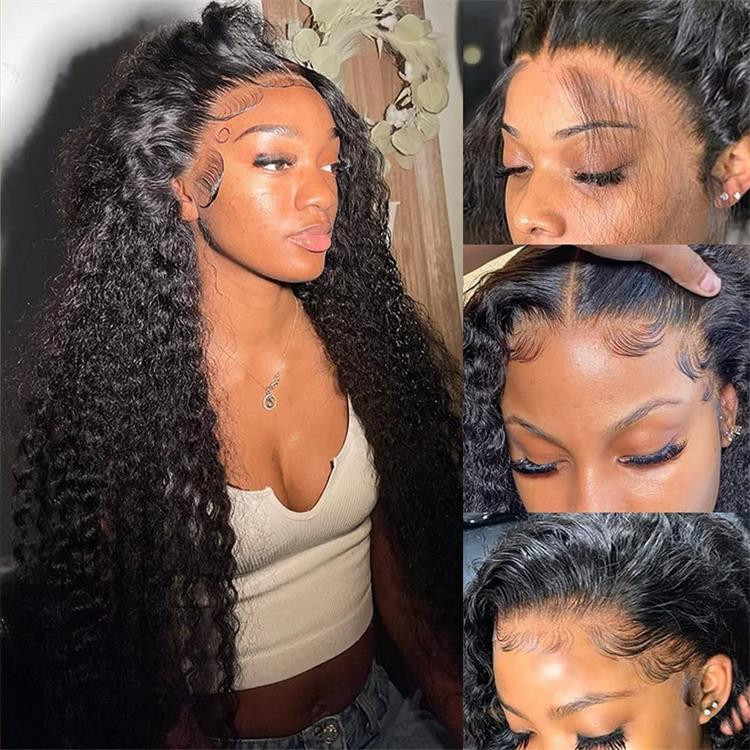 Deep Wave 13x6 HD Invisible Lace Frontal Wigs -West Kiss Hair