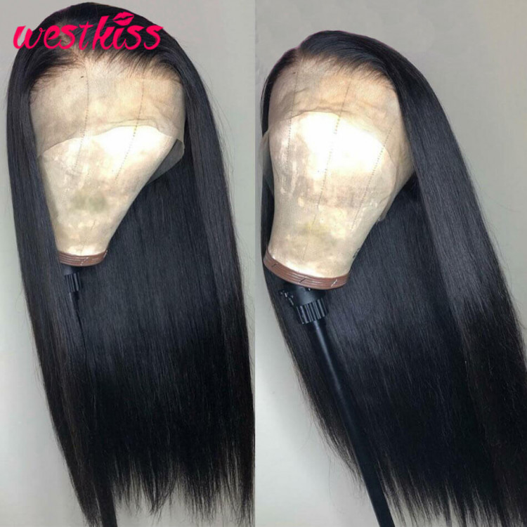 Premade Fake Scalp Wigs Straight Hair Lace Front Wigs -West Kiss Hair