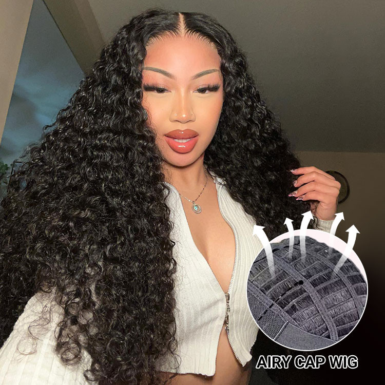 Glueless Deep Wave Wig HD Lace Breathable Air Wigs -West Kiss Hair