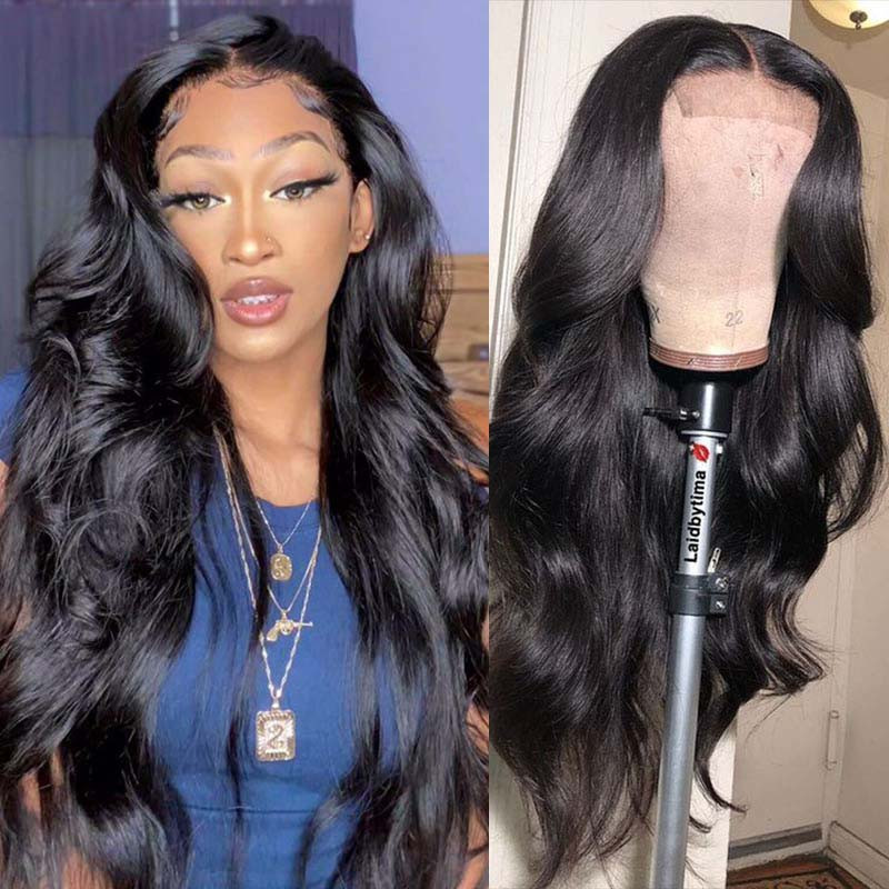 Affordable Body Wave Silk Base 4*5 Lace Front Wigs -West Kiss Hair