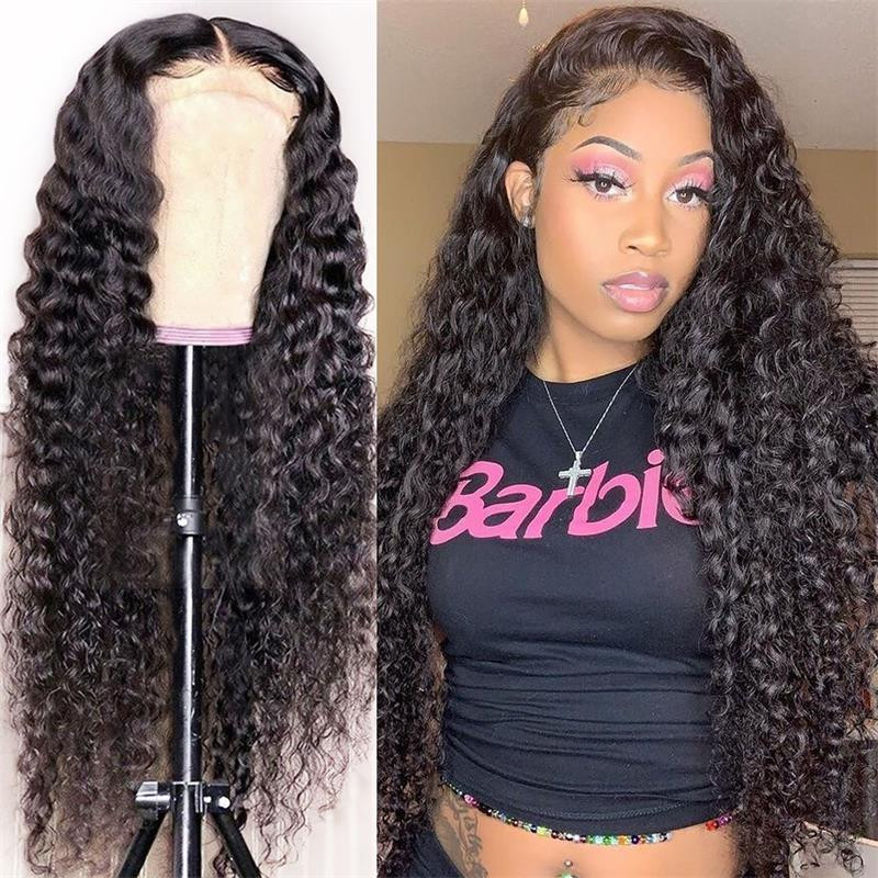 Long Wigs Deep Wave 16-36 Inches Human Hair Lace Front Wigs -West Kiss Hair