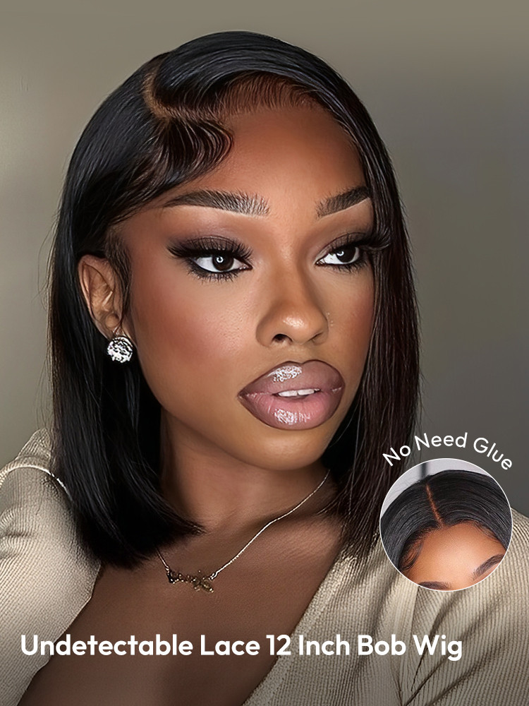 HD Lace Closure 12 Inch Bob Wig Undetectable Lace Bob -West Kiss Hair