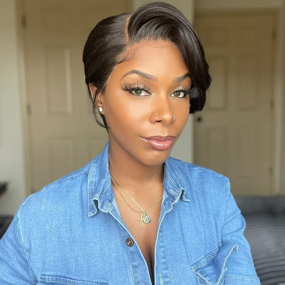 Pixie Wigs Human Hair Pixie Cut Wigs 6Inch -West Kiss Hair