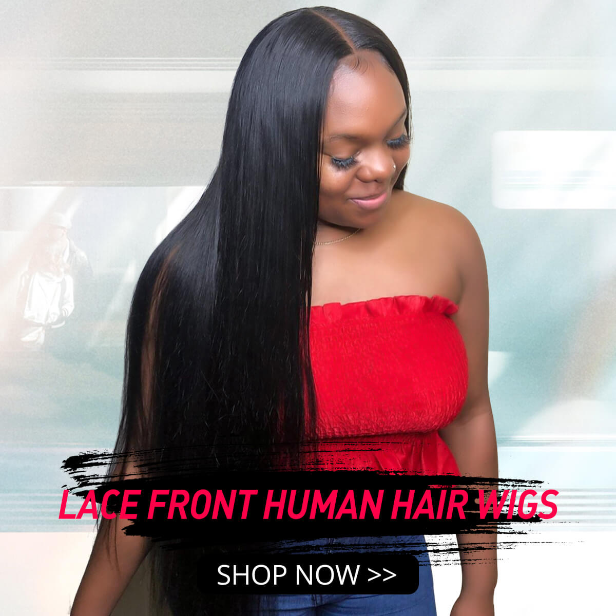 Cheap Human Hair Lace Front Wig Affordable Wigs -West Kiss Hair